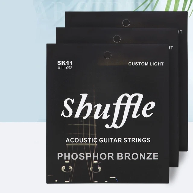 JEU COMPLET DE cordes guitare acoustique folk longue dur??e 011 015 024 032 042 EUR 18,79 ...