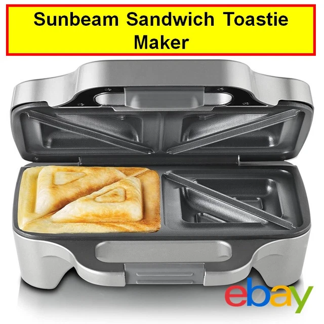 SUNBEAM SANDWICH MAKER Press Electric Jaffle Grill Toastie Maker Non ...