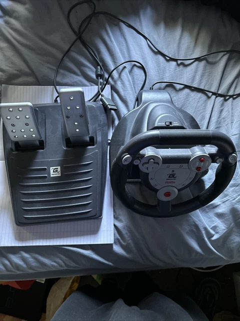 GAMESTER DUAL FORCE PS1 & PS2 Steering Wheel & Pedal £9.00 - PicClick UK