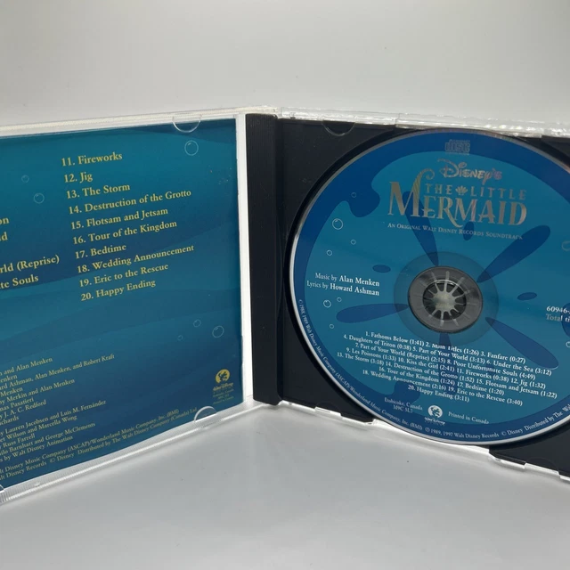 THE LITTLE MERMAID: Original Motion Picture Soundtrack - Audio CD ...