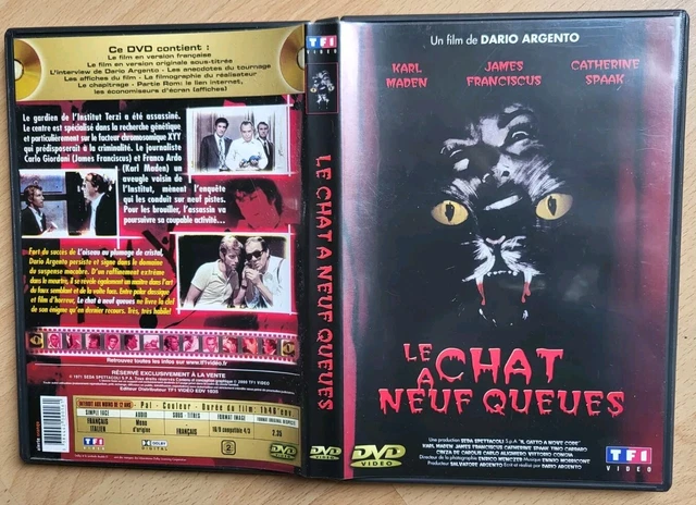 LE CHAT A Neuf 9 Queues Dvd Dario Argento Karl Malden James Franciscus ...