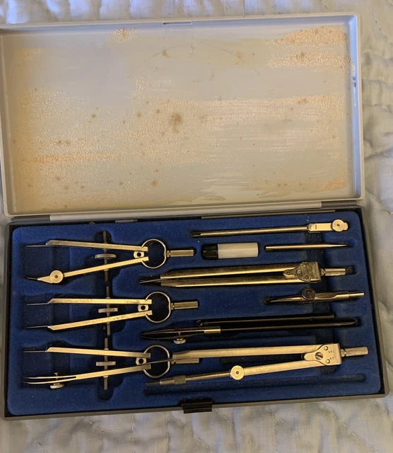 VINTAGE TACRO GERMANY Drafting Tools Set Compass Engineering Kit $24.99 ...