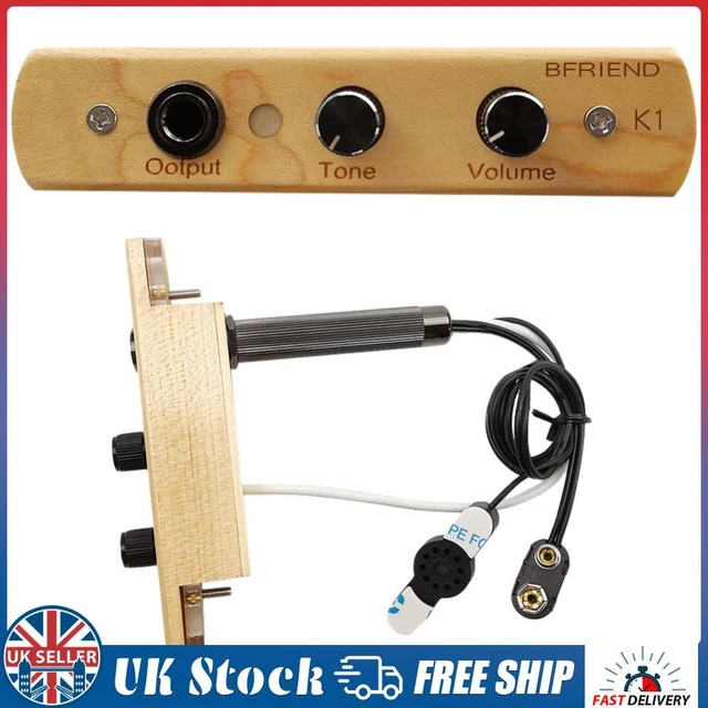 CAJON BOX DRUM Preamp/Pickup Microphone Electronic Pick-up System for ...