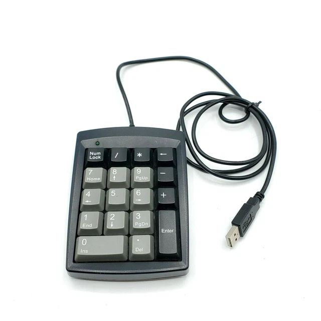 MICRO CONNECTORS MICROPAD 17-Key Numeric Keypad Wired USB NEW $15.88 ...