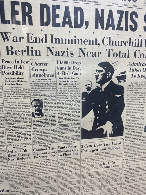 Hitler Dead Newspaper
