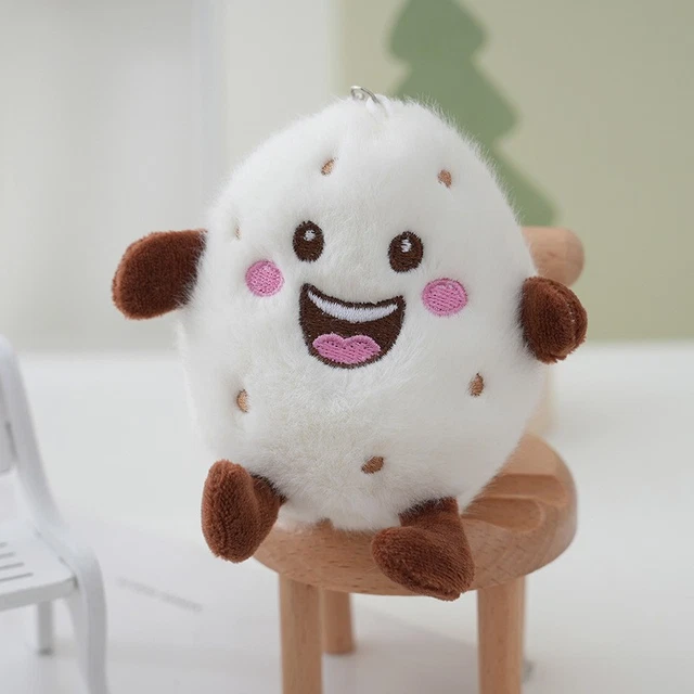 CUTE CARTOON SMILE White Brown Potato Plush Doll Pendant For Kids And ...