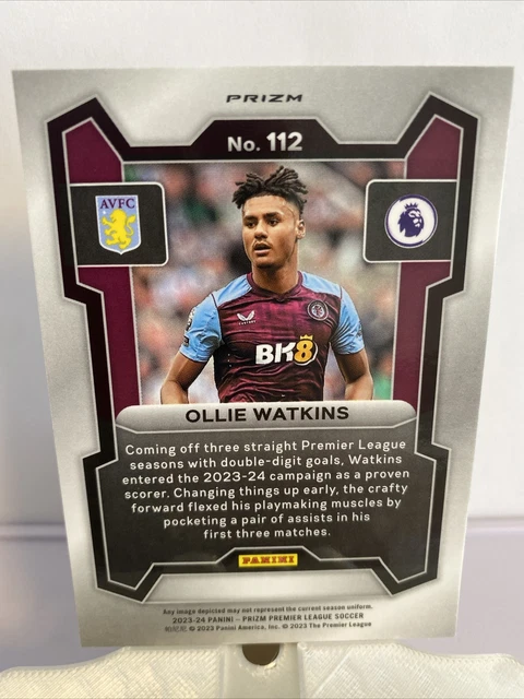 2023 PANINI PRIZM Premier League Ollie Watkns orange Hyper Prizm #112 ...