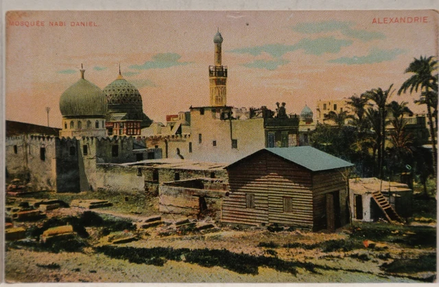 ANCIENNE CARTE POSTALE 1912 Alexandria Alexandrie Mosquée Nabi Daniel ...
