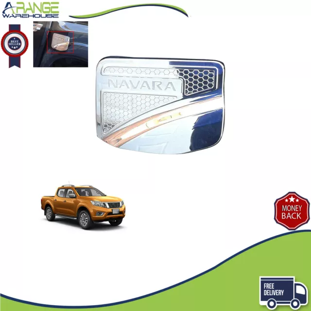FITS NISSAN NAVARA Np300 16-17 Door Fuel Tank Cap Cover Trim Chrome EUR ...
