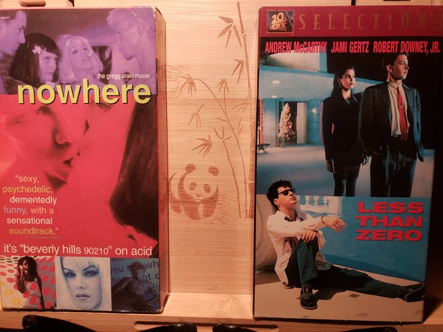 NOWHERE + LESS Than Zero ~ Gregg Araki Traci Lords VHS ~ Rare Vintage ...