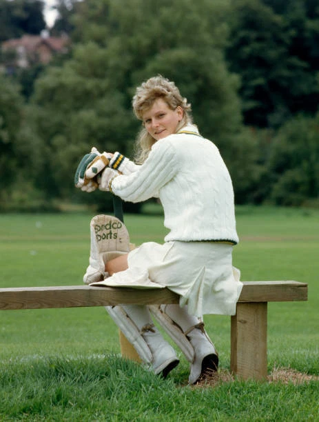 SARAH POTTER WHO Played Seven Test Matches For The England 1984 Cricket ...