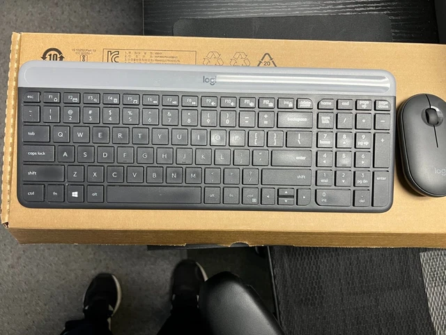 LOGITECH MK470 SLIM Wireless K470 Keyboard / M340 Mouse Combo $17.50 ...