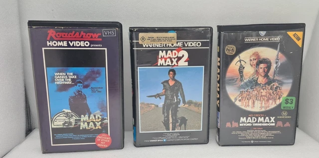 RARE VHS VIDEO Tapes MAD MAX Bulk Lot Set Clamshell Ex-Rental - 2 ...