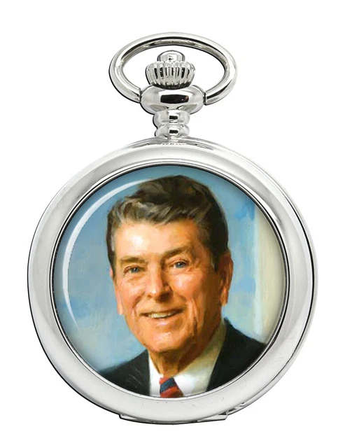 PRESIDENT RONALD REAGAN Pocket Watch £24.99 - PicClick UK