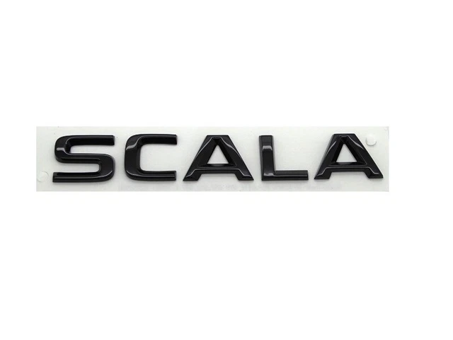 ORIGINAL SKODA SCALA Schriftzug Logo Emblem schwarz Heckklappe ...