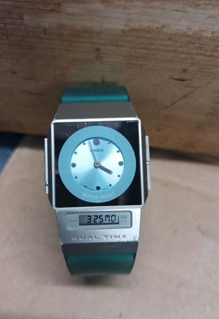 CASIO DUAL TIME Vintage Watch FS-01 Analogue + Digital watch. £99.00 ...