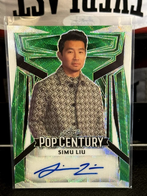 AUTOGRAPHE AUTOMATIQUE SIMU LIU 2023 Leaf Pop Century # 1/5 Green Wave ...