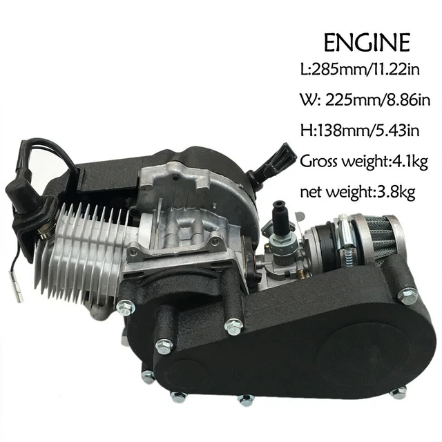 FULL KIT 50CC 49cc 2Stroke Gas Engine Motor Mini Pocket Quad Dirt Bike ...