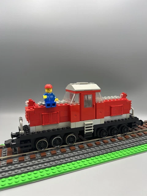 LEGO 12V LOCOMOTIVA di manovra ferroviaria 7755 locomotiva diesel ...
