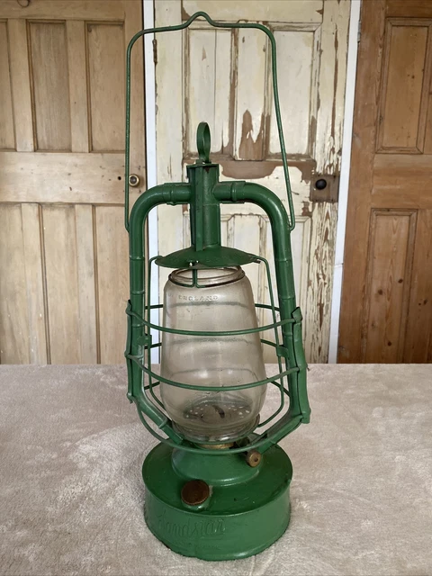 VINTAGE SANDSTAR Hurricane Storm Paraffin Wick Lamp Made In England £20 ...