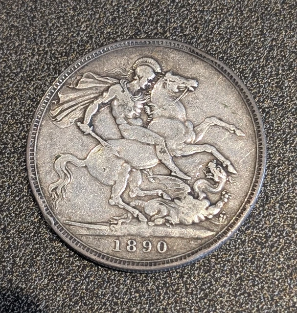 1890 CROWN QUEEN Victoria Silver Coin Crown £31.90 - PicClick UK