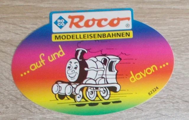 ALTER AUFKLEBER | Sticker Roco Modelleisenbahnen - Auf und davon... EUR ...