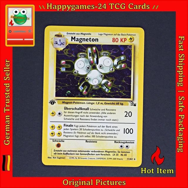 MAGNETON 1 EDITION Pokemon Karte WOTC 11/62 Rare Holo Fossil /Z30 EUR 23,00 - PicClick DE