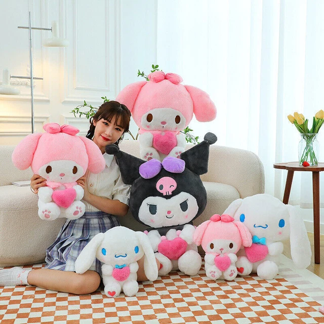 SANRIO HEART PLUSH Cinnamoroll My Melody Kuromi Love Valentines Stuffed Toy New £17.99 - PicClick UK