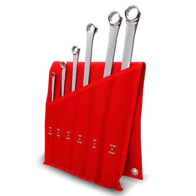 DAYTONA DSS6I 6PCE Imperial Extra Long Flat Double Ring Spanner Set ...