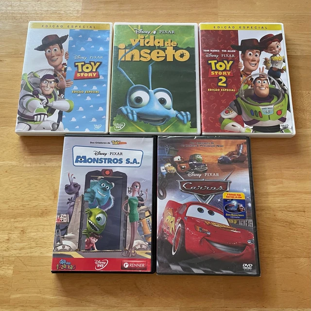 BRAZIL PORTUGUESE DVD Animation Imports Lot - Pixar, Toy Story, Cars ...
