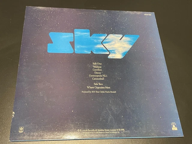 SKY - VINYL Record LP Album - 1979 Ariola Records - ARLH 5022 - John ...