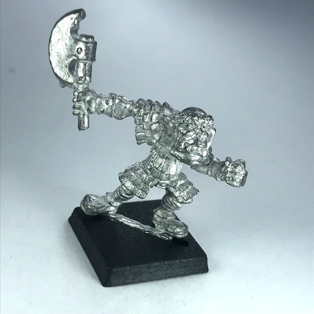 CLASSIC ARMOURED ORC Marauder Warrior Dated 1989 Games Workshop ...
