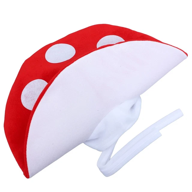 KIDS MUSHROOM COSTUME Hat Cottagecore Cosplay Big Cartoon Cap Halloween ...
