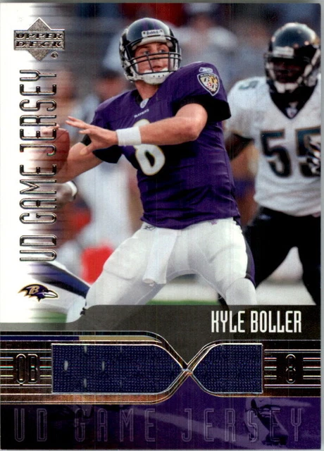 2004 UPPER DECK Game Maillots Baltimore Ravens Football Card #KBGJ Kyle ...