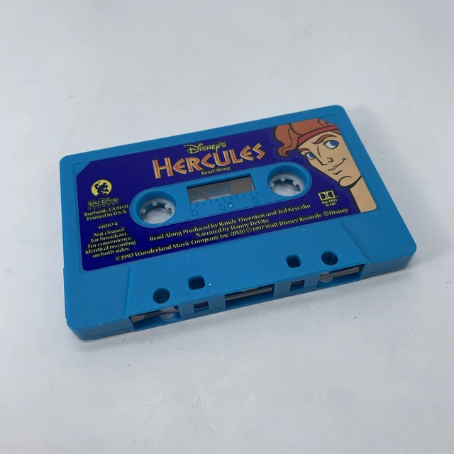 DISNEY HERCULES READ Along Book & Cassette Tape, Narrated by Danny ...