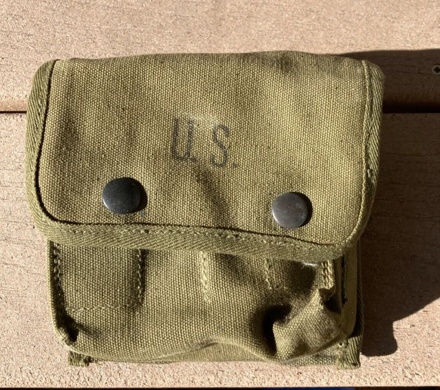 WW2 US ARMY Military Jungle Combat First Aid Pouch w/ Contents Field ...