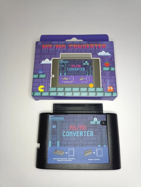 SEGA MASTER SYSTEM to Mega Drive Game Cartridge Converter / Adaptor £16 ...