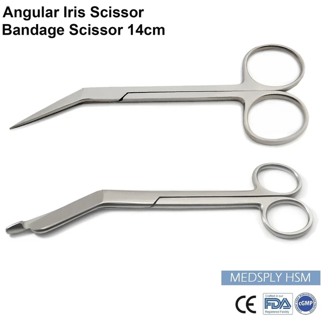 DENTAL SUTURE ANGULAR Iris Scissor Spencer Stitch Scissor 13.5cm ...