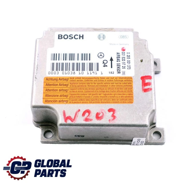 MERCEDES-BENZ C CLK Class W203 W209 Airbag Control Unit Module ECU ...