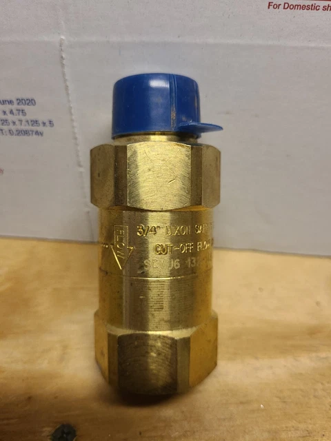 DIXON SCVJ-6 Safety Check Valve 3/4 Npt ..132-148 SCFM..90 PSI..NEW $22 ...