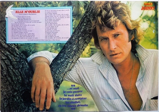 *JOHNNY HALLYDAY = Poster Coupure De Presse 2 Pages 1978 / Clipping EUR ...