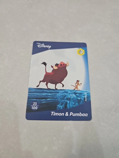 WOOLWORTHS DISNEY 100 Wonders Card TIMON and PUMBAA $0.10 - PicClick AU