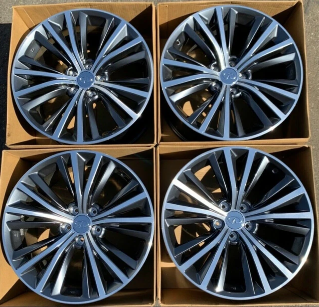 19& INFINITI Q60 Factory Wheels Rims Infinity OEM Q50 Set of 4 19x9 ...