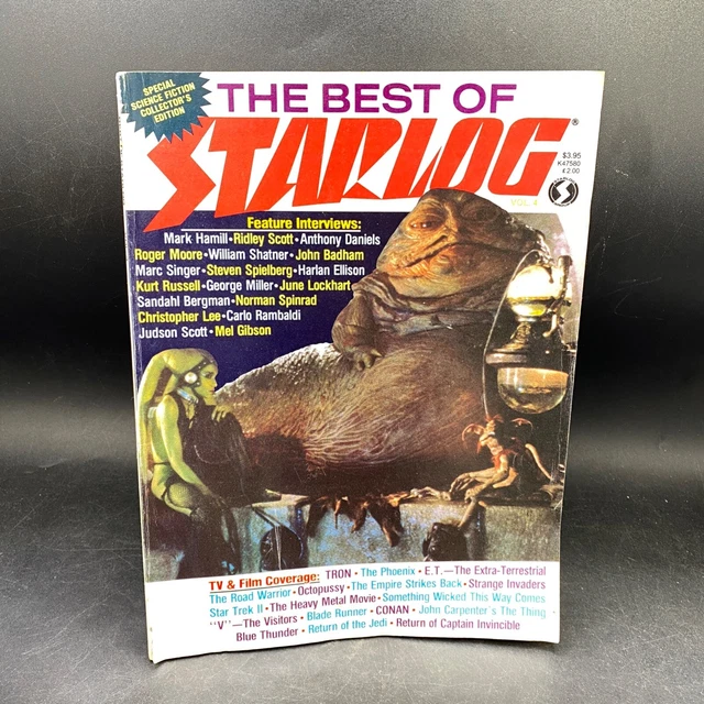 THE BEST OF STARLOG 1983 Sci-Fi Magazine Vol. 4 STAR WARS JABBA TRON ET ...