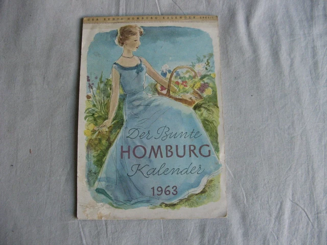 DER BUNTE HOMBURG Kalender 1963/1 (janvier-juin) Ancien calendrier ...