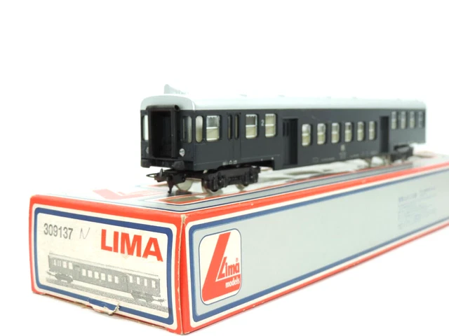 LIMA 309137 CARROZZA FS piano ribassato semipilota II^ classe grigio ...