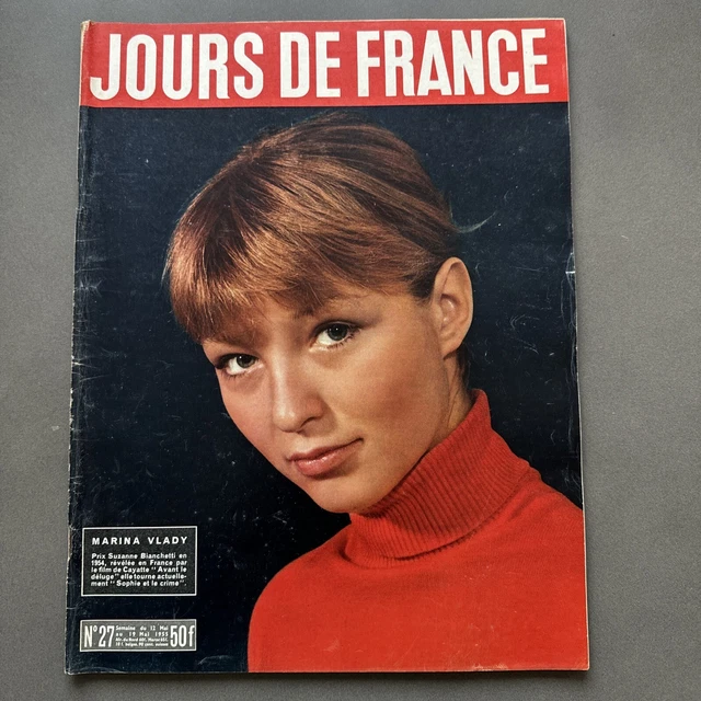 JOURS DE FRANCE N°27 de 1955 Line Renaud /Grace Kelly / Reine Elisabeth ...