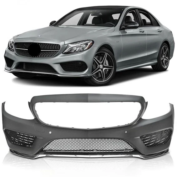 MERCEDES BENZ C-CLASS W205/C205 2015-2018 Front Bumper Amg C43 Sport ...