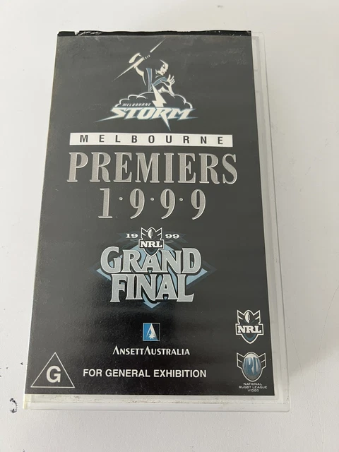 NRL 1999 GRAND Final Premiers Melbourne Storm VHS VIDEO TAPE ...