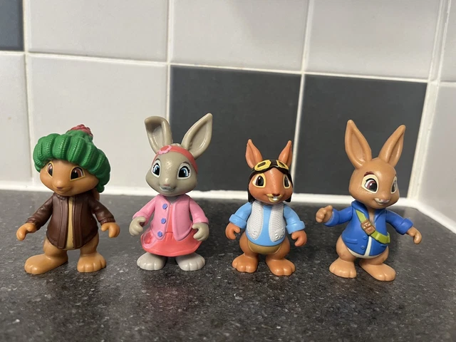 CBEEBIES PETER RABBIT original Figures All Posable Peter Nutkin Lilly ...